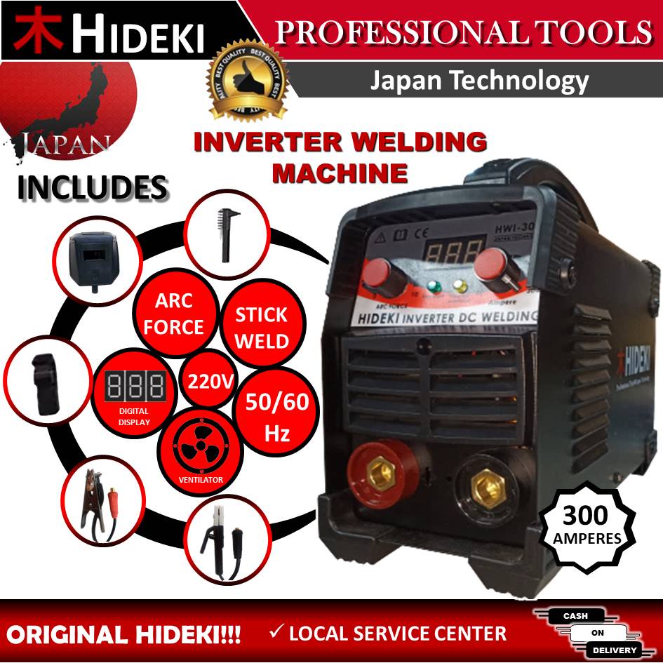 HIDEKI Inverter Portable Welding Machine 300A ARC Force LED Digital ...