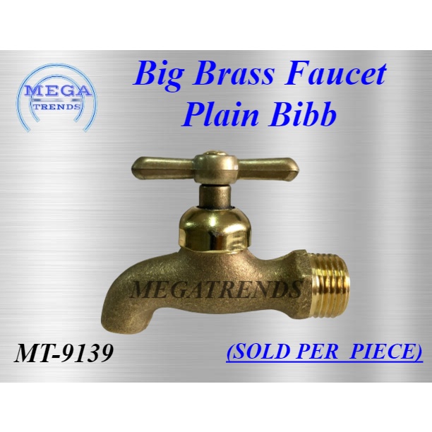 MT-9139 Big Brass Faucet Plain Bibb // Hose Bibb | Shopee Philippines