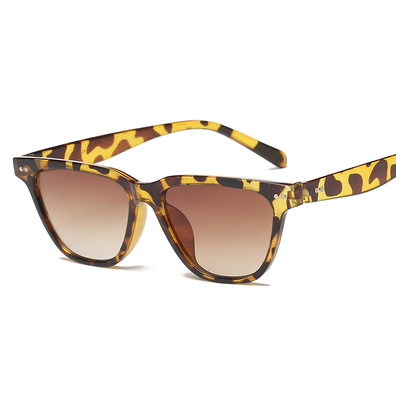 Fashion New Rivet Vintage Square Sun Glasses Luxury Brand Travel Small