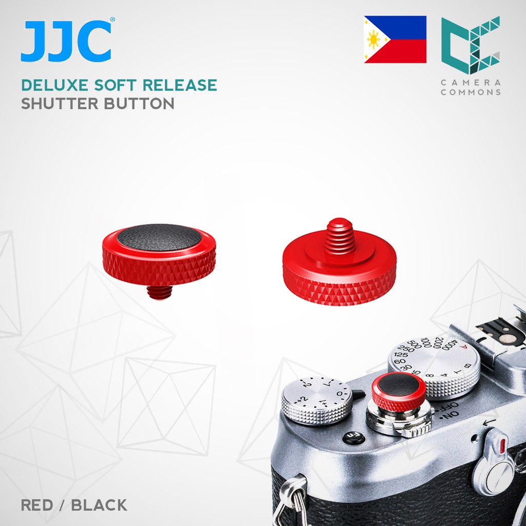 JJC SRB Deluxe Shutter Button Red-Black / Soft Shutter Release (SRB-R BLACK) | Shopee Philippines