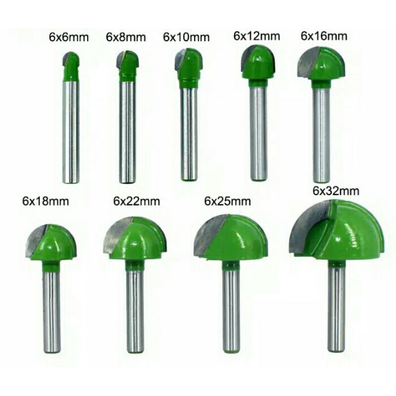 MATA Shank bit Round rhouter Eyes A set Of 9 bonus Eye ring Clamp ...