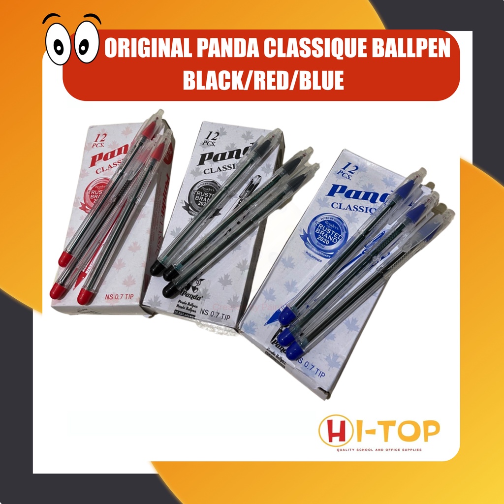 Ballpen Panda Classsique Ballpen Sold per Box (12pcs) l Original ...