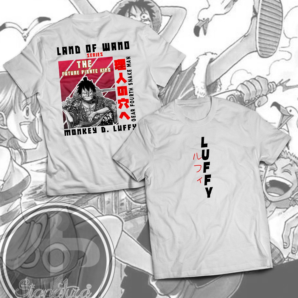 Signatura Tees Anime Shirts One Piece Series | Monkey D. Luffy Land of ...