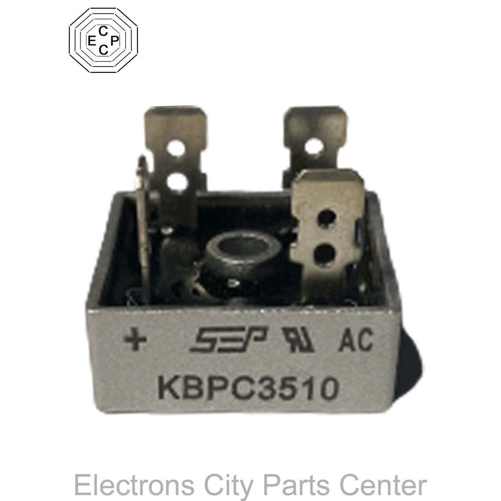 2 PCS. KBPC3510 BRIDGE RECTIFIER DIODE SINGLE PHASE 1000V 35A 4 PINS ...