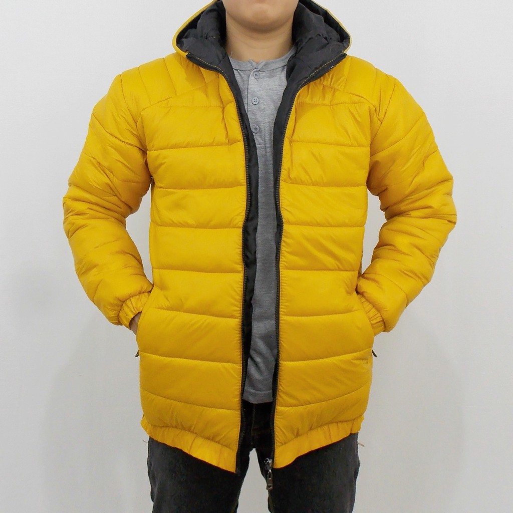 JUMBO YELLOW MEN'S PUFFER JACKET SIZE 2XL 3XL - HIKING JACKET SIZE ML ...