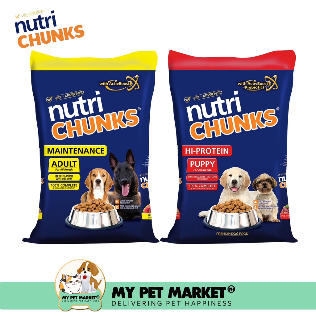 Nutri Chunks Dog Food for Adult and Puppy 1kg | Shopee Philippines