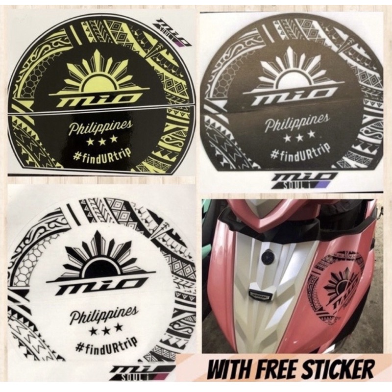 MIO SOUL i FRONT #findURtrip DECALS | Shopee Philippines