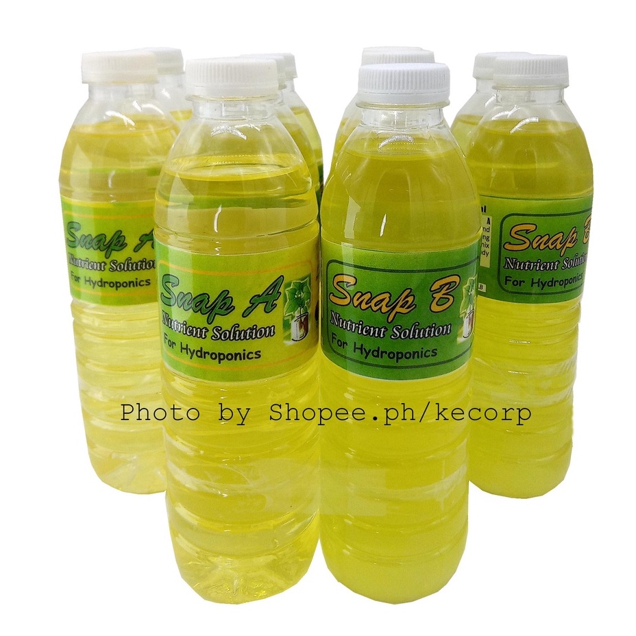 Snap Hydroponics Nutrient Solution 500ml Set (5pcs Bundle) KECORP_S1 | Shopee Philippines