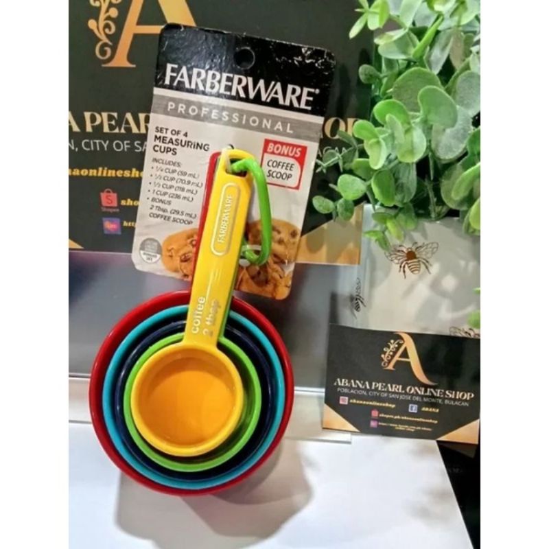 Farberware Professional Set of 4 Measuring Cups Assorted Color | Shopee ...