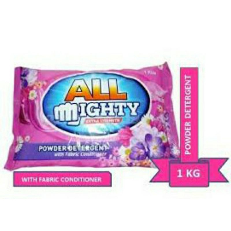 ALL MIGHTY DETERGENT POWDER 1KG | Shopee Philippines