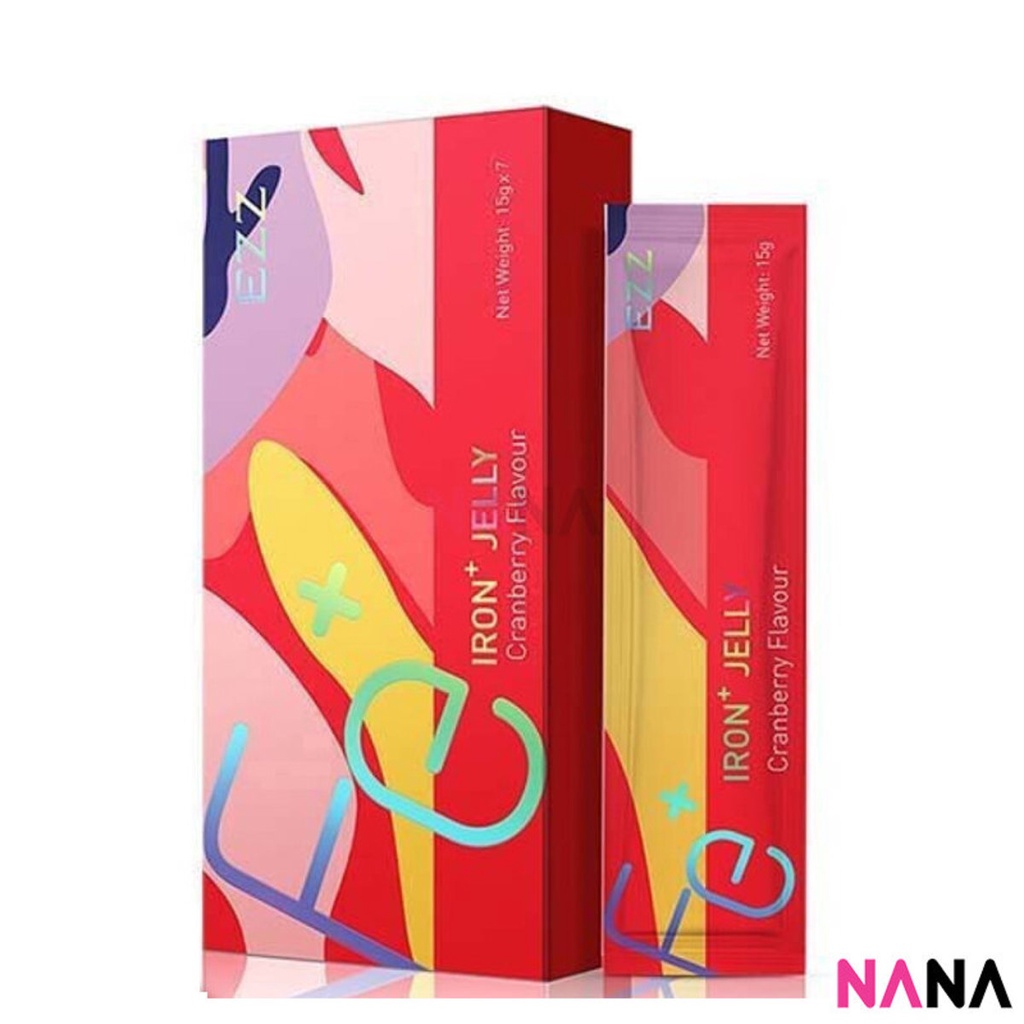 Ezz Iron Plus Jelly Cranberry Flavor 15g X 7 Sticks (Exp:07 2022 ...