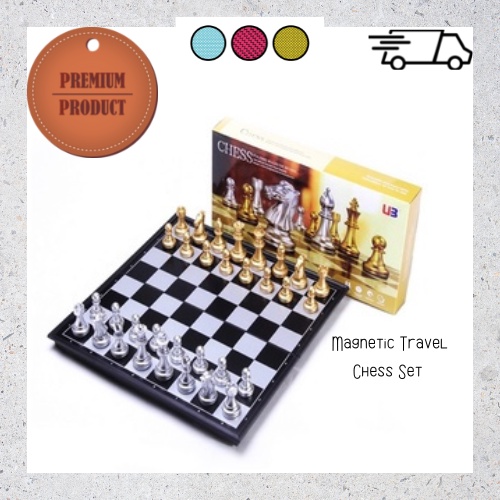 Folding Magnetic Travel Chess Set For Kids Or Adults Quality Chess ...