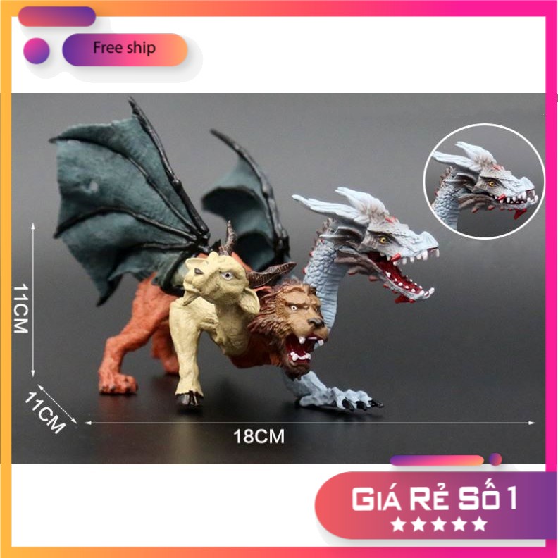 The Three-Head Chimera Monster Model (Children Toy) | Shopee Philippines