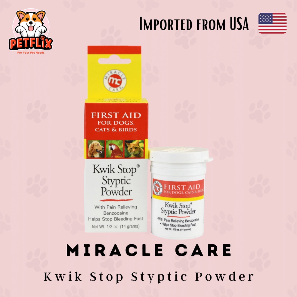 Miracle Care Kwik-Stop Styptic Powder First Aid Helps Stop Bleeding ...