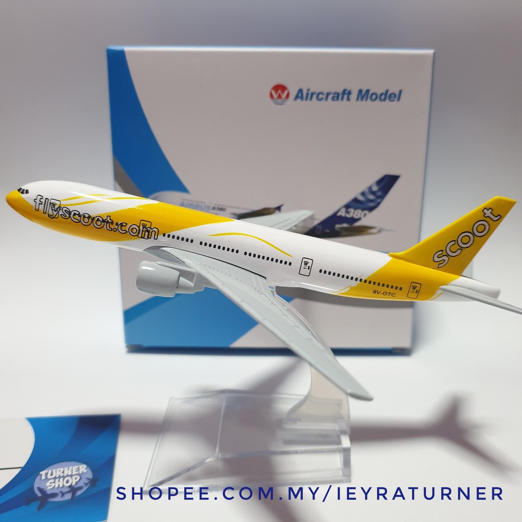 Scoot B777 Aircraft Model 16cm Die-cast Metal Airplane | Shopee Philippines