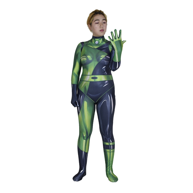 Spicy Girl Xiguo Shego Piece Tights Anime Cosplay Zentai Suit | Shopee ...