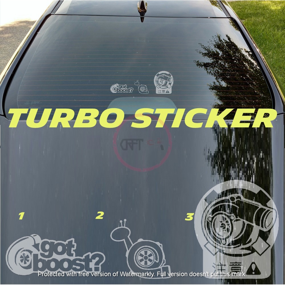 CFS49a Turbo Snail Got Boost boosted Car Stiker Sticker Cut Vinyl Decal ...