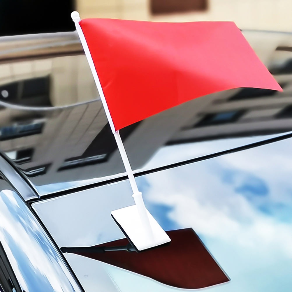 15Pcs Simple Car Window Flag Poles Portable Flagpole Banner Brackets ...