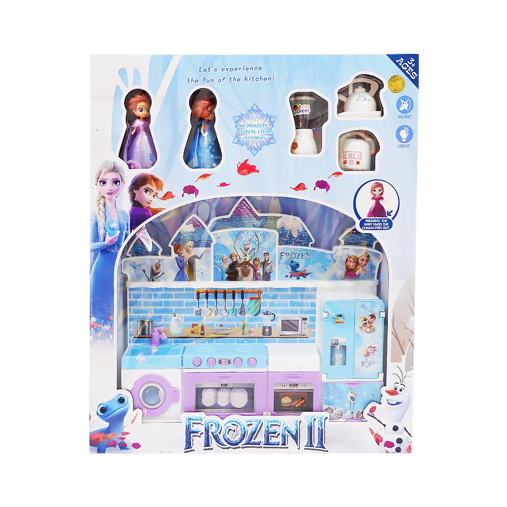 Mini Kitchen Toys and Accessories Playset for Kids with Lights and ...