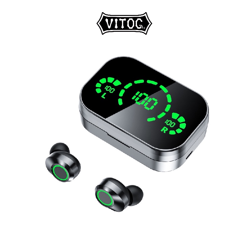 Vitog YD03 tws 9D 5.3 Wireless Bluetooth Headset with Mic/Touch/Noise ...