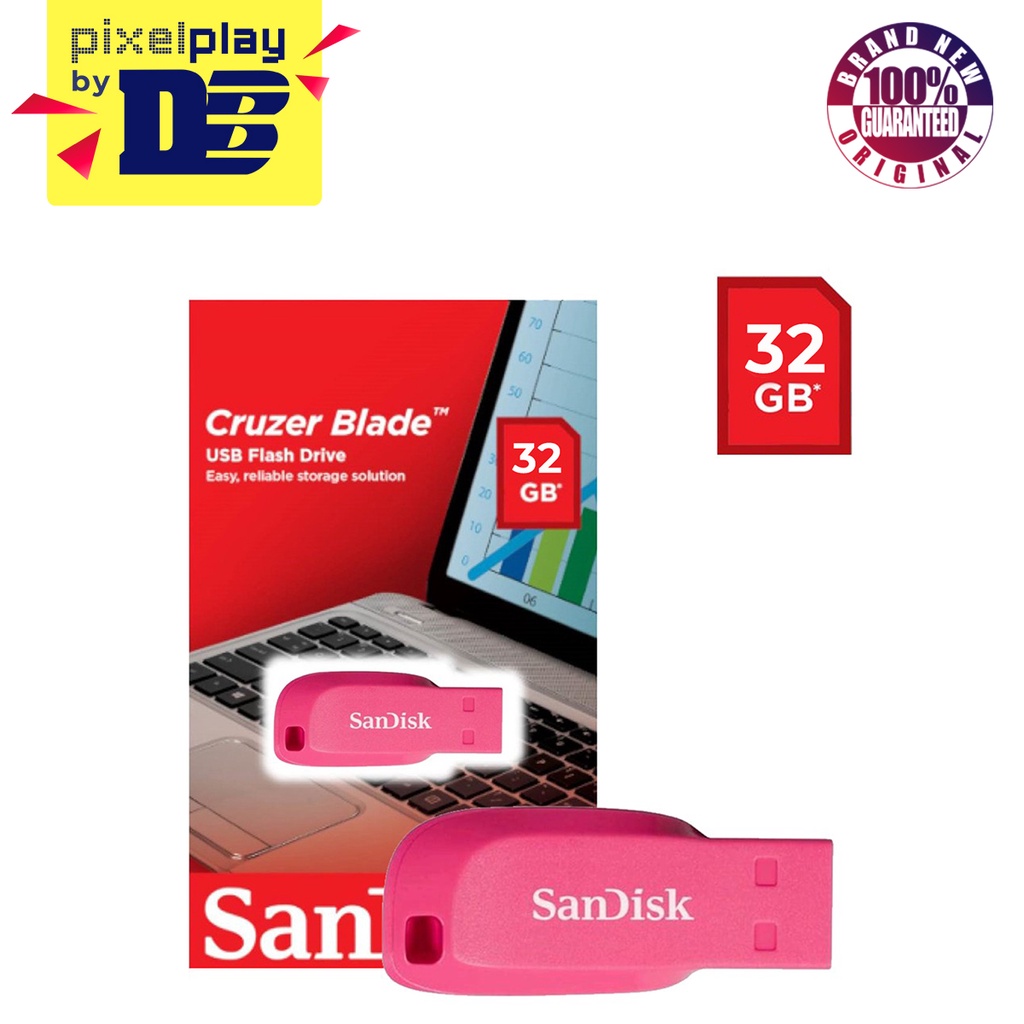 SanDisk Cruzer Blade USB Flash Drive 32GB Pink | Shopee Philippines