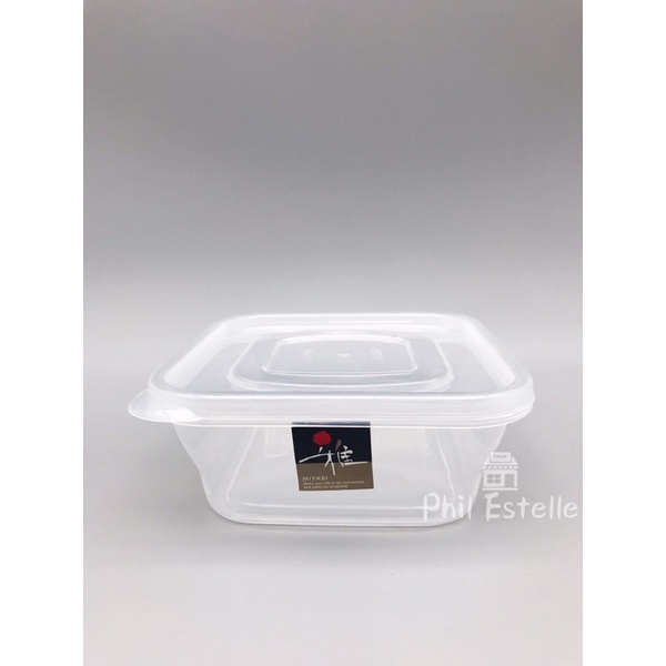3PCS DYM-210 Miyabi Square Food Keeper plastic food container | Shopee ...