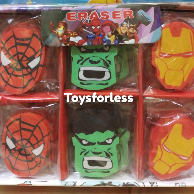30pcs. Marvel Erasers- Loot Bag Fillers | Shopee Philippines