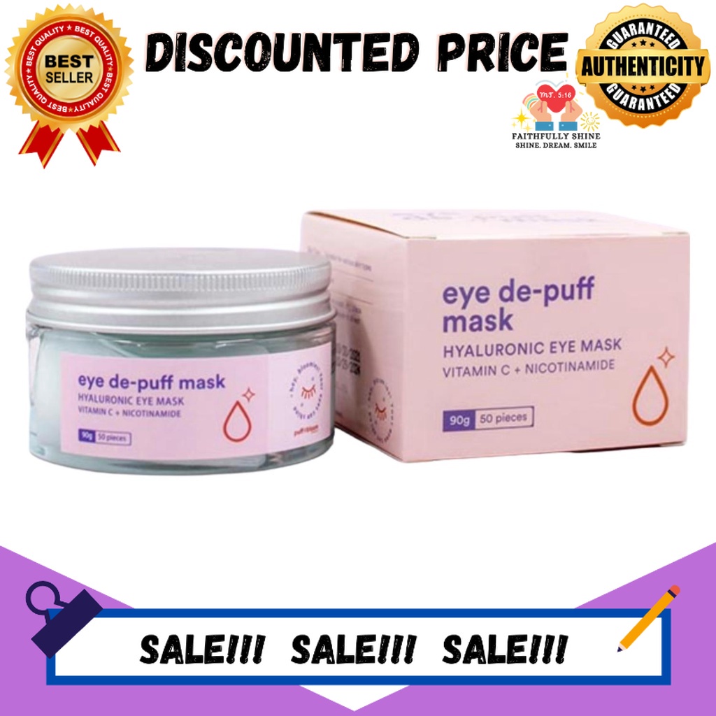 Puff and Bloom Eye De-Puff Mask Hyaluronic Eye Mask Eyebags Remover ...