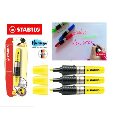 STABILO Luminator YELLOW - 3s | Shopee Philippines
