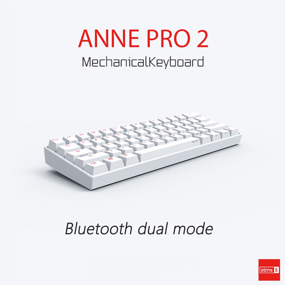 Anne Pro2 Mini Portable Mechanical Keyboard 60% Wireless Bluetooth Mx ...