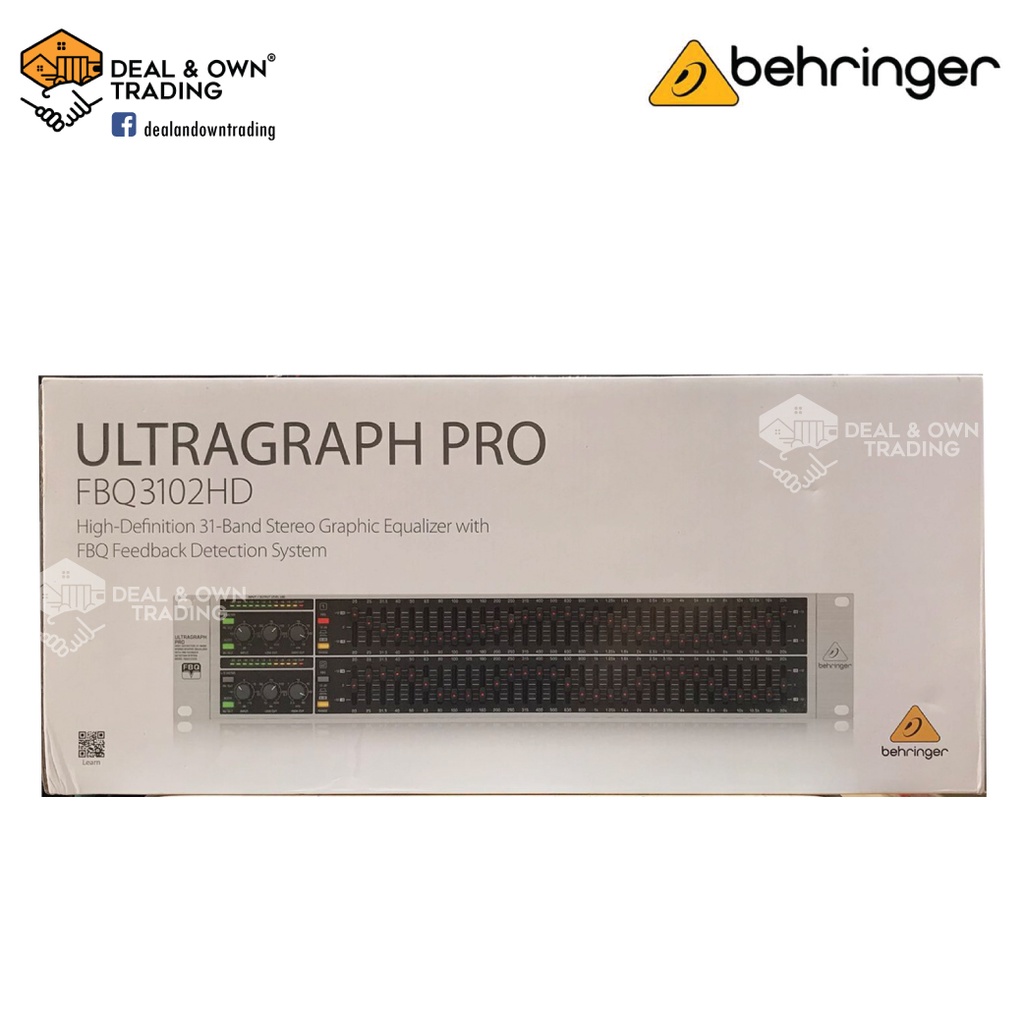 Behringer FBQ-3102HD Audiophile 31-Band Stereo Graphic Equalizer with ...