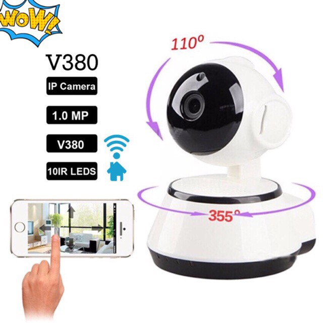 V380 IP Cam 360 degree 3D panoramic wifi CCTV Camera | Shopee Philippines