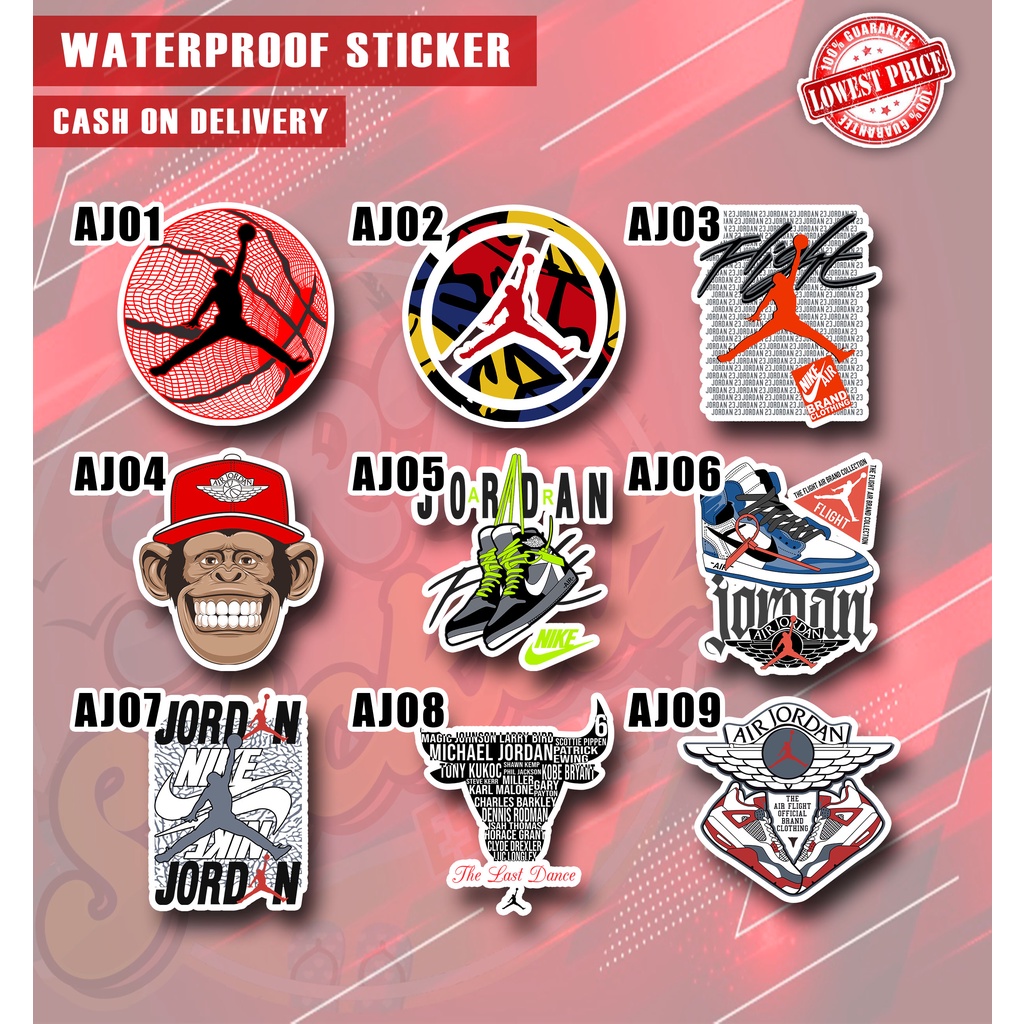 Air Jordan 23, Nike Flight Stickers | Hologram / Vinyl | JRP Stickaz ...