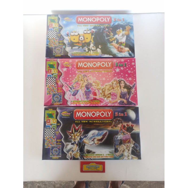 Monopoly 5in1 / Monopoly Children's Toy complete set | Shopee Philippines