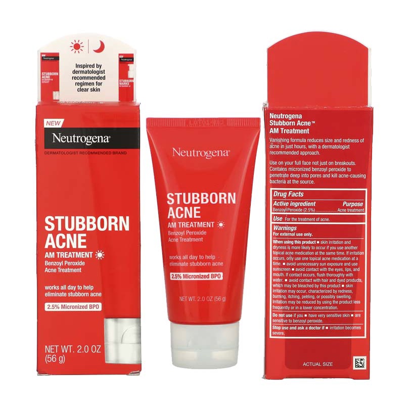 Neutrogena Stubborn Acne Treatment Texture Daily Cleanser On the Spot ...
