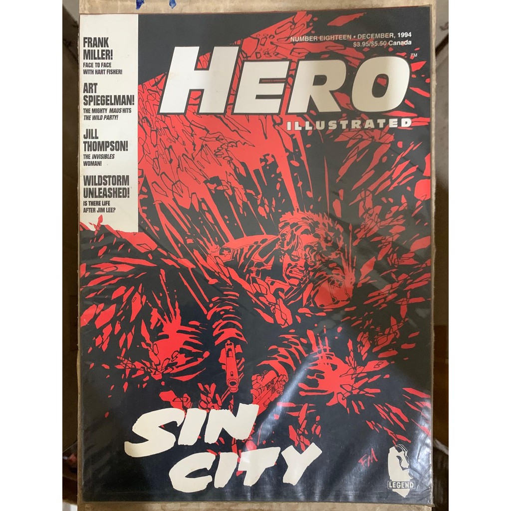 Hero Illustrated Comics Magazine #18 - Sin City Cover - Sealed Polybag ...