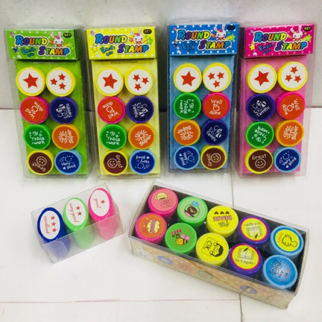 Stamp (8 in 1) round stamp/6 in 1 stamp/3 in 1 stamp | Shopee Philippines
