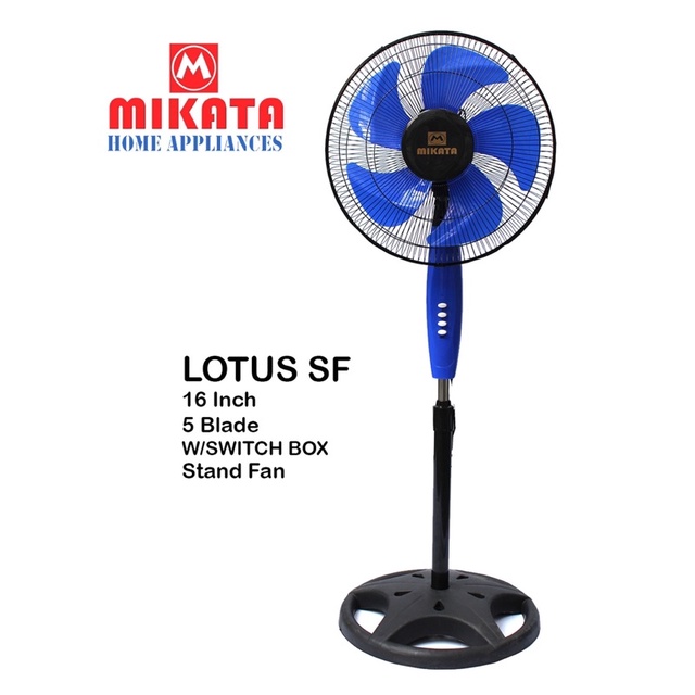 Mikata LOTUS SF Stand Fan Electric Fan 16inch 5 Blade Energy Saving Fan ...