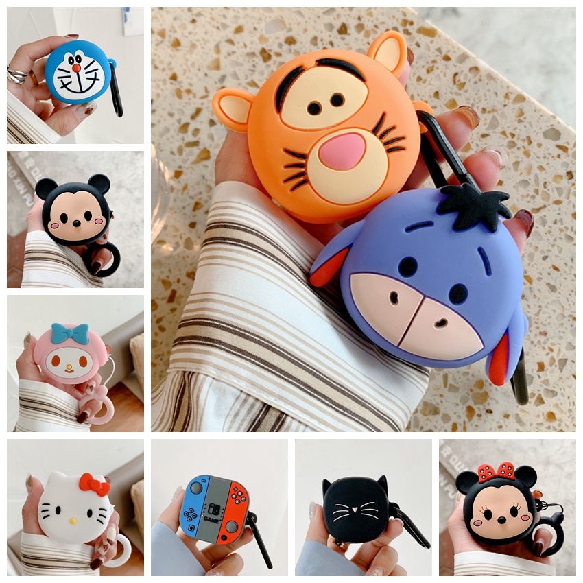 For Baseus Encok WM01 TWS Cute Cartoon Mickey Dinosaur Earphone Case ...