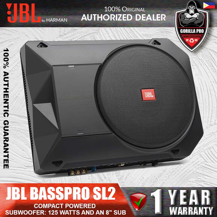 JBL BassPro SL2 UnderSeat Subwoofer 8" powered subwoofer 125 watts ...