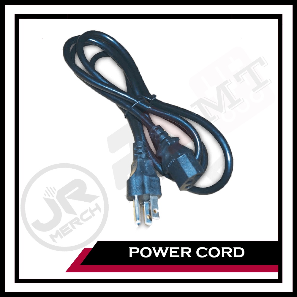AC Power Cord (3P) 3 Pin Adapter 1.5 meters Power Cable | Shopee ...
