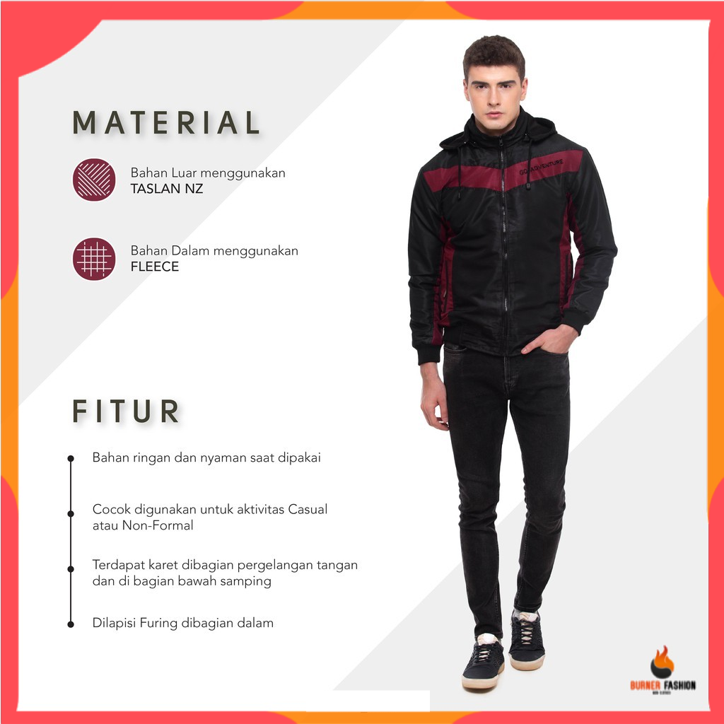 (2 In 1 JACKET) Men's OUTDOOR RACER JACKET Men's Motorcycle JACKET SLIM ...