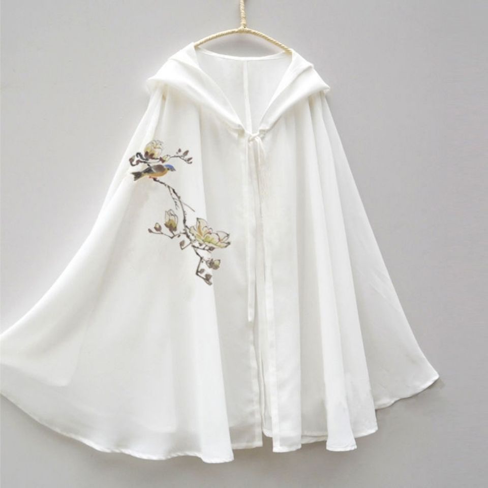 Original white cloak female heart dream garden spring short paragraph ...