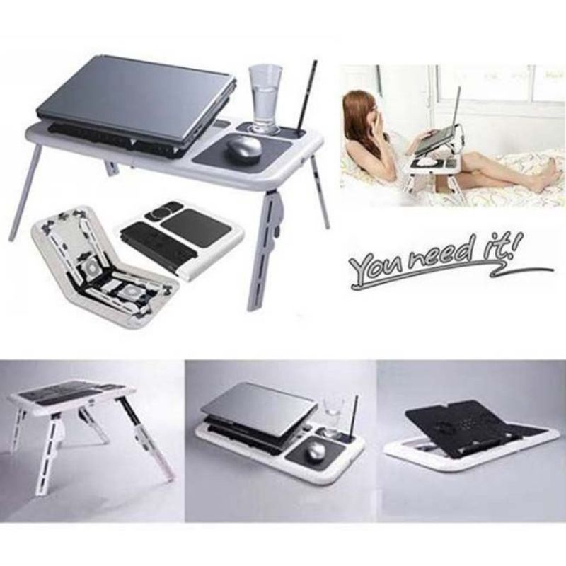 e table laptop table with cooling fan | Shopee Philippines
