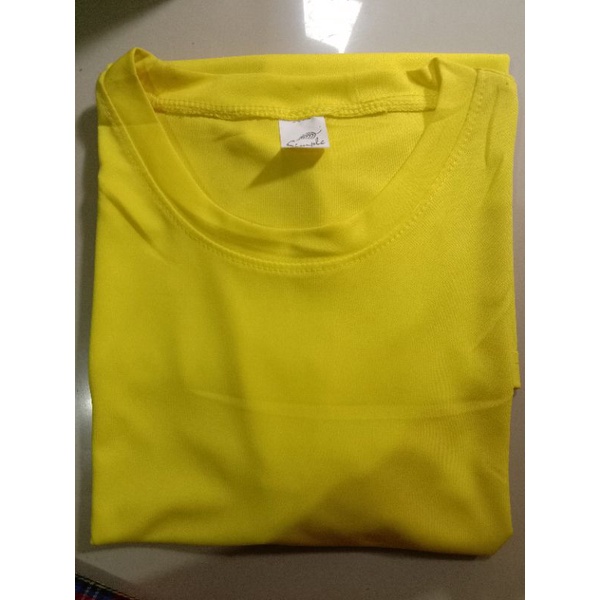 LEMON YELLOW Active T-shirt Men & Women American size Plain Mens ...