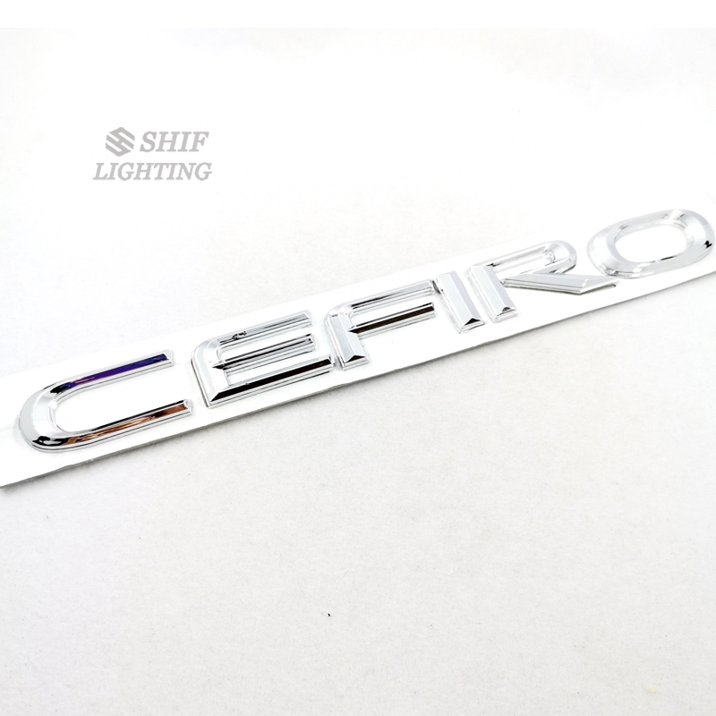 1 x ABS Chrome CEFIRO Logo Letter Car Auto Side Rear Trunk Emblem ...