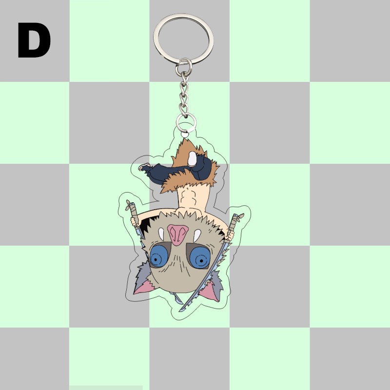 Tanjirou Nezuko Zenitsu Inosuke Suspended keychain Demon Slayer ...