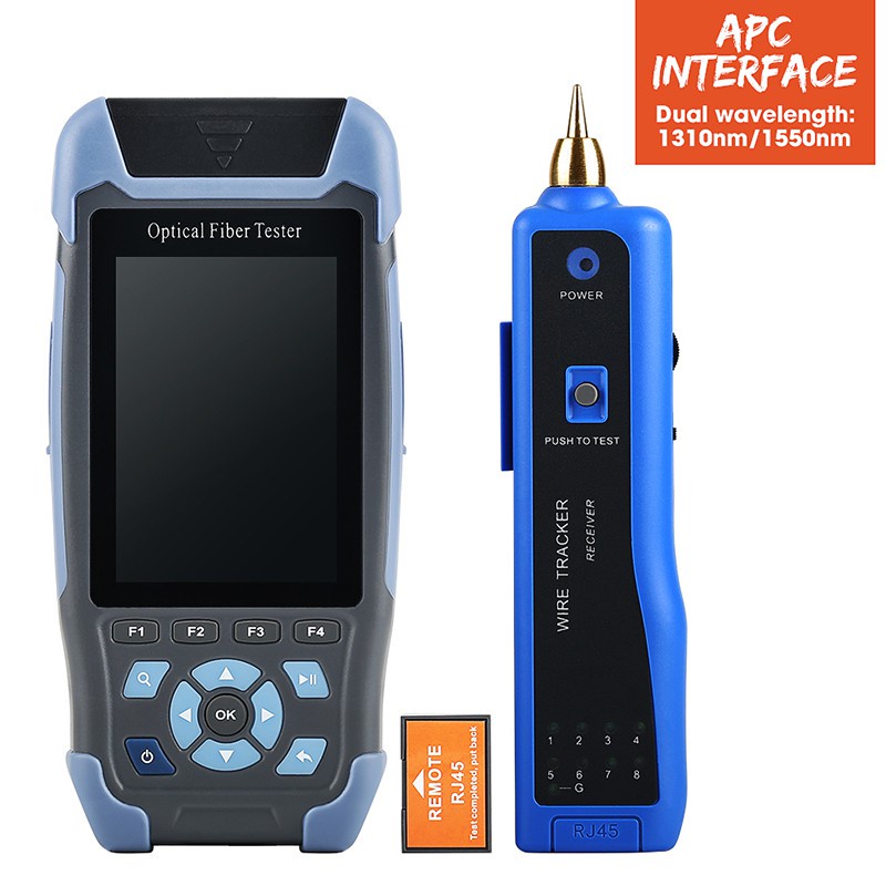Mini OTDR Fiber Optic Reflectometer VFL OLS OPM Event Map 24dB 100km ...