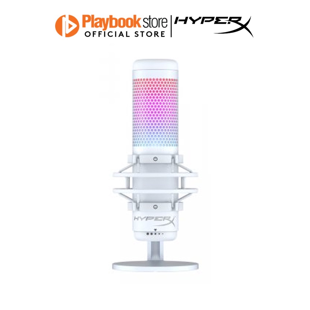HyperX QuadCast S RGB Tap-To-Mute Sensor With LED Indicator USB ...