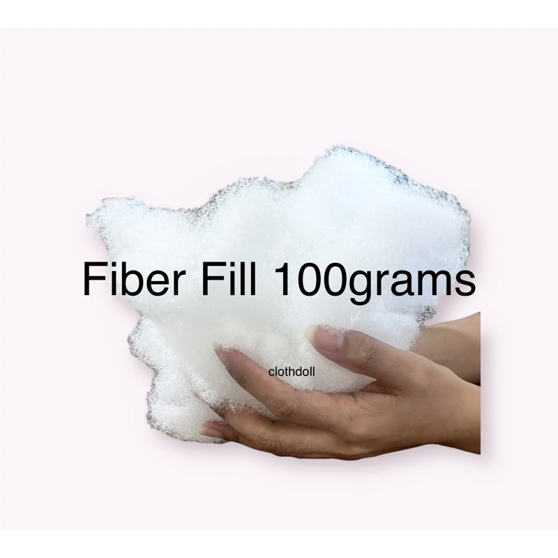 Fiber Fill 100 grams for stuffing pillows and other crafting project ...